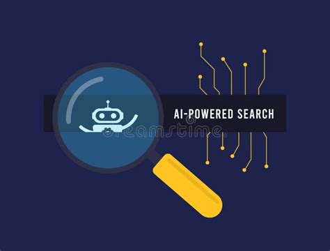 Ai Powered Search Engine Concept Search Technology Enhanced By Artificial Intelligence For
