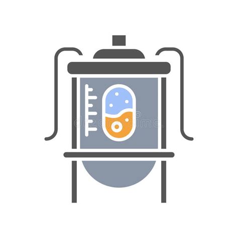 Bioreactor Flat Icon Stock Vector Illustration Of Isolated 358091100
