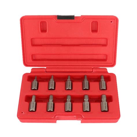 10pc Multi Spline Screw Extractor Set