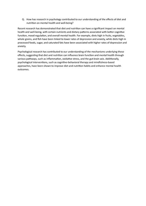 exam question 45 q how has research in psychology contributed to our