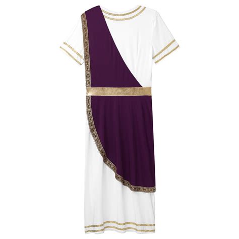 Mens Ancient Greek Toga Short Sleeve Roman Robe Caesar Party Masquerade