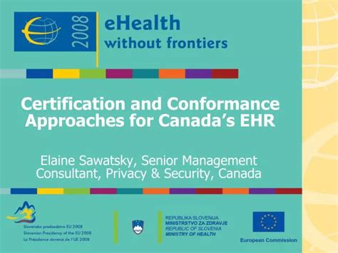 Ppt Certification And Conformance Approaches For Canadas Ehr