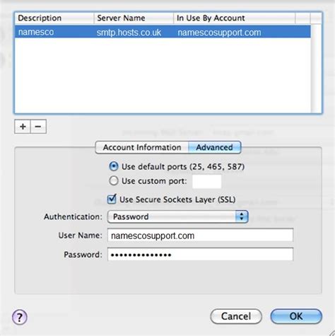 How To Set Up Edit Smtp Settings In Mac Mail Support Centre Names