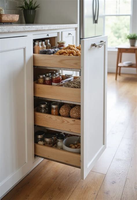 10 Side Of Kitchen Cabinet Ideas For Extra Hidden Storage Curtainza