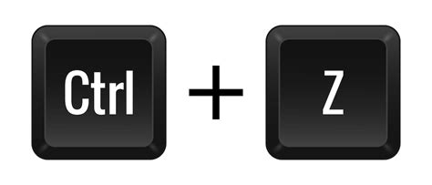 Premium Vector Ctrl Z Key Combination Keyboard Control Computer