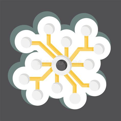 Sticker Neural Network Related To Machine Learning Symbol Simple Design Editable Simple