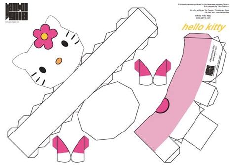 Plantilla Recortable De Hello Kitty