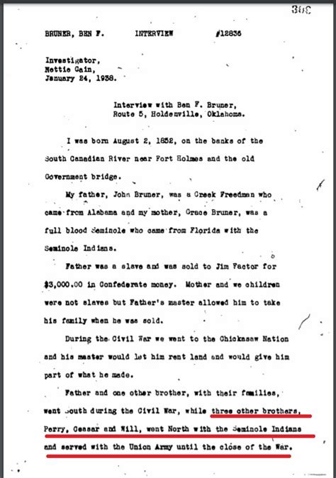 The African Native American Genealogy Blog Caesar Bruner Seminole