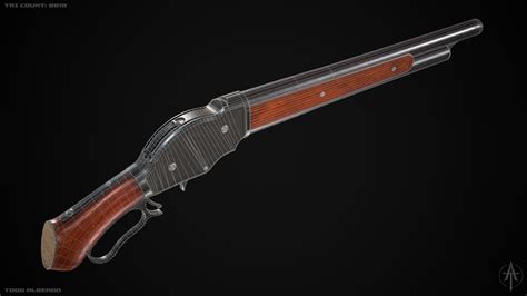 3d Model Pbr Winchester Model 1887 Low Poly 3d Model With 4k Textures