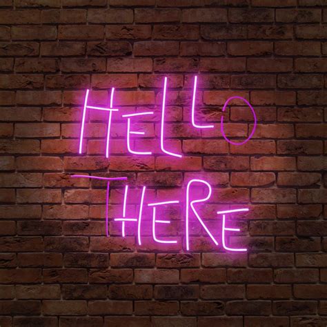 Hello There Neon Sign Catwoman Hell Here Neon Sign