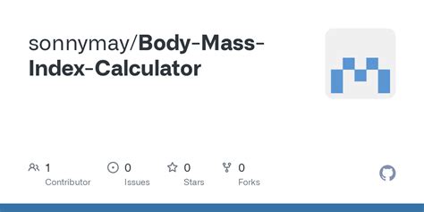 Github Sonnymaybody Mass Index Calculator