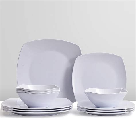 Melamine Dinnerware Sets Square Dinnerware Sets White Color Plates