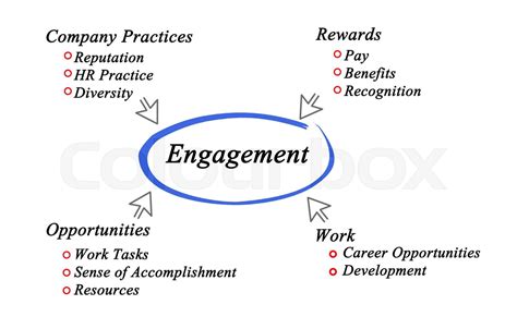 Diagram Of Engagement Stock Image Colourbox