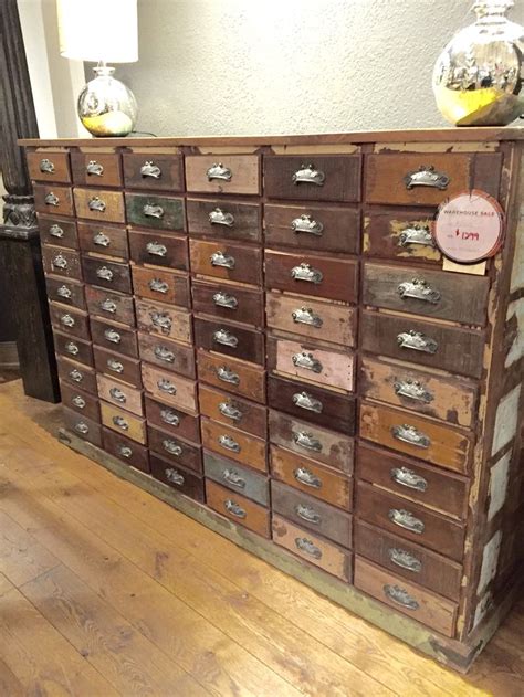 Vintage Apothecary Cabinet With Multiple Drawers