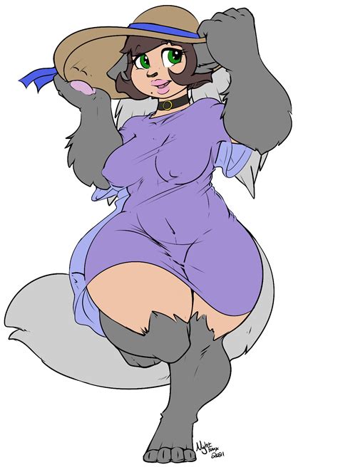 Rule 34 Anthro Choker Clothing Felid Female Fur Green Eyes Grey Body