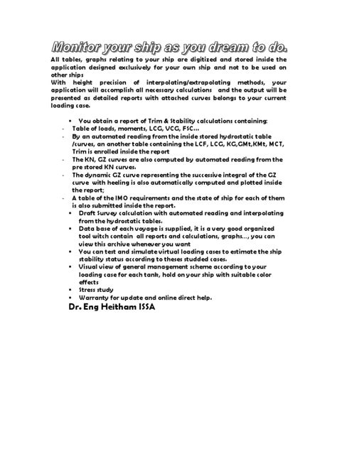 Ship Stability Software Pdf