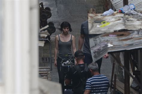 Ghost In The Shell 2017 Scarlett Johansson And Pilou Asbæk Set Images