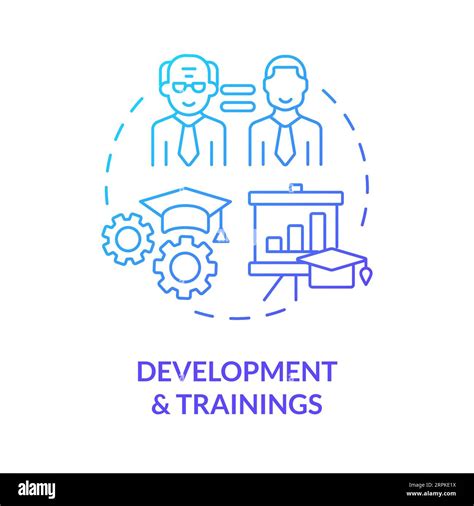 2d Development And Trainings Thin Line Concept Stock Vector Image And Art Alamy