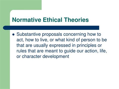 Ppt Normative Ethical Theory Powerpoint Presentation Free Download Id 164273