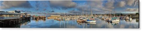 Fishermans Wharf And Marina Monterey Acrylic Print By Chris Axe