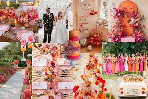 Pink And Orange Wedding Theme 60 Photos