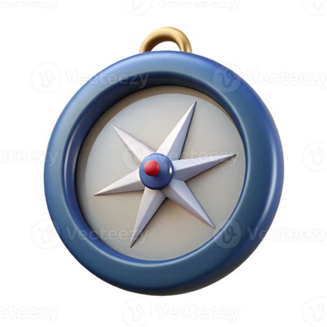 Dramatic Rustic Compass Pointing North Direction Symbol Cutout Detailed