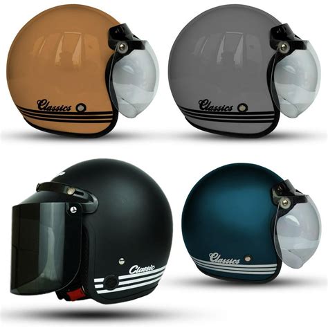 Jual Helm Bogo Classic Full Leher Helm Untuk Pria Dan Wanita Dewasa