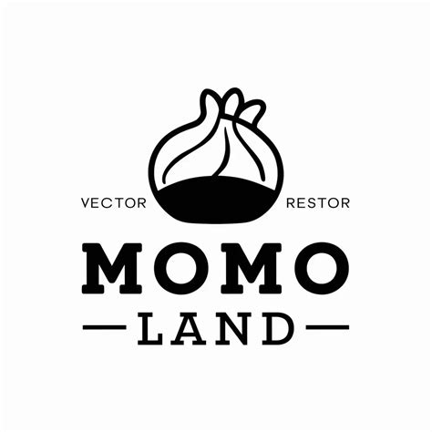 Momo Logo Black And White