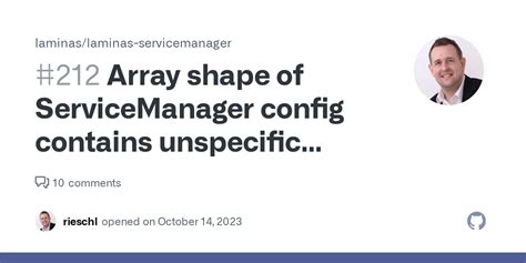 Array Shape Of Servicemanager Config Contains Unspecific Array · Issue