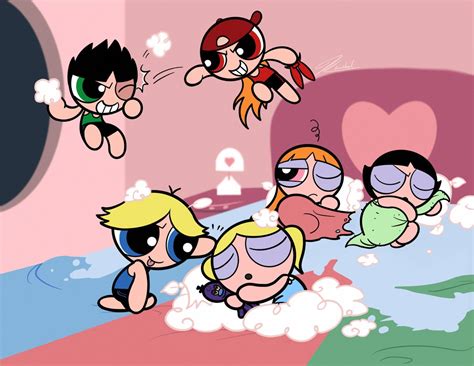 Powerpuff Girls Blossom Bubbles And Boomer And Brick