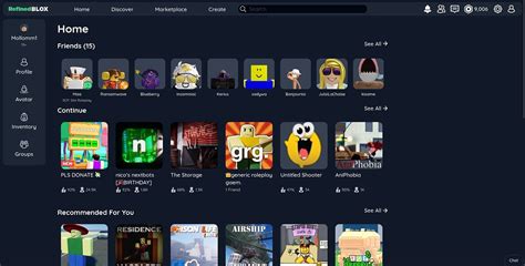[0 7] Refinedblox A Simple And Modern Css Theme For The Roblox Website Community Resources