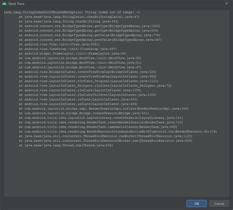 Java Android Studio XML Render Problem String Index Out Of Range 1 Stack Overflow