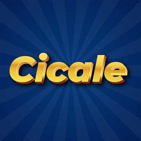 Premium Photo Cicale Text Effect Gold  Attractive Background Card Photo