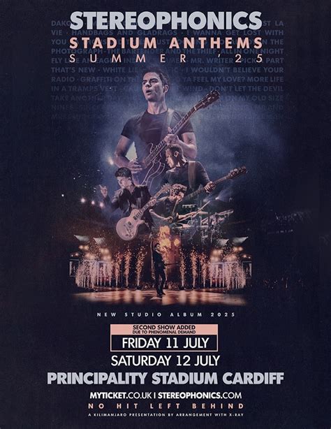 Stereophonics Release Limited Tickets For Cardiff Principality Stadium