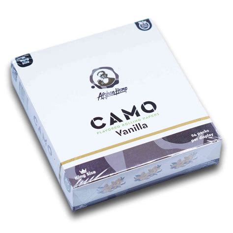 Afghan Hemp Camo Rolling Papers Vanilla Cheef Kit