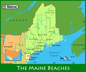 The Maine Beaches Map Etravelmaine