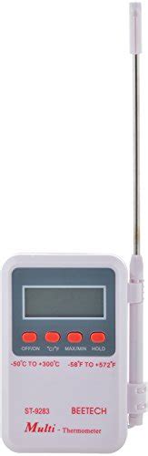 Beetech Hand Held Digital Thermometer White Grey Garden And Outdoors