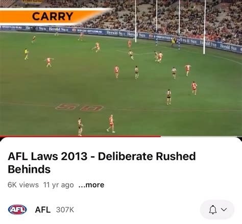 In The Afls Example Of A Deliberate Rushed Behind The Player Is Arguably Under Even More