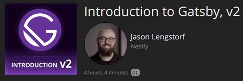 Frontendmasters Introduction To Gatsby V2 Tutflix Free Education Community