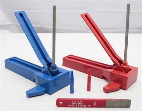 Vintage U S A Eze Lap Model Jl Diamond Knife Sharpener Hone Set Fine