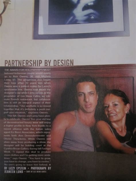 Rick Owens And Michele Lamy Michelle Lamy Lamy Rick Owens