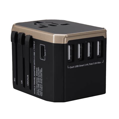 Universal Worldwide Travel Type C Socket Adapter Multifunctional Fire