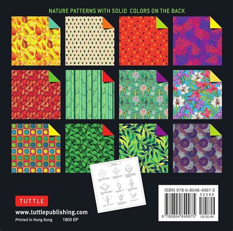 Printable Paper Origami Designs Diy Colorful Craft Folding Paper