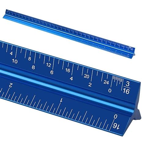 12 Architectural Scale Ruler Aluminum Scale Triangular Ruler Scale