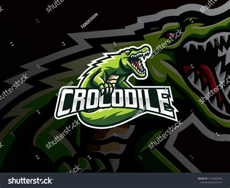 Crocodile Mascot Sport Logo Design Alligator Stock Vector Royalty Free