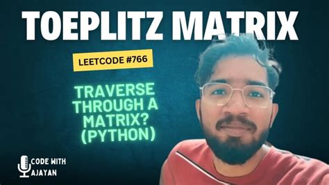 Ajayan N On Linkedin Toeplitz Matrix Dsa In Malayalam