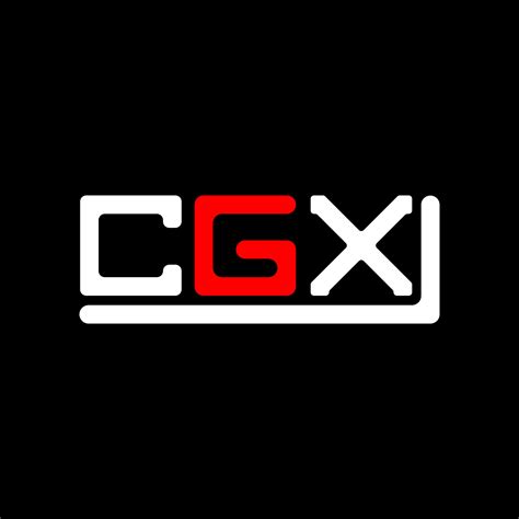 Cgx Letra Logo Creativo Diseño Con Vector Gráfico Cgx Sencillo Y