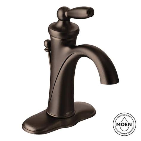 Moen Brantford Single Handle Single Hole High Arc Bathroom Faucet In