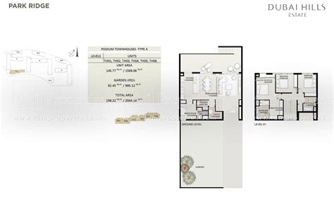 Floor Plans Park Ridge Dubai Hills Estate By Emaar
