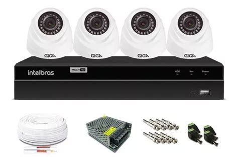 Kit Intelbras Dvr Cftv Domo 720p Con Domo De 4 Canales Mercadolibre